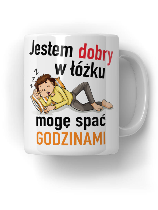 Kubek Jestem Dobry w Łóżku - HiPanda! Śmieszne Prezenty z Nadrukami